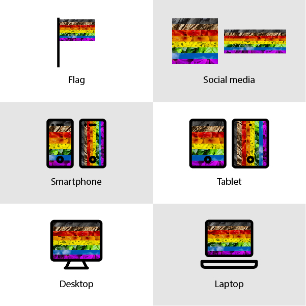 Philadelphia Pride flag nature all – Safe Space Alliance
