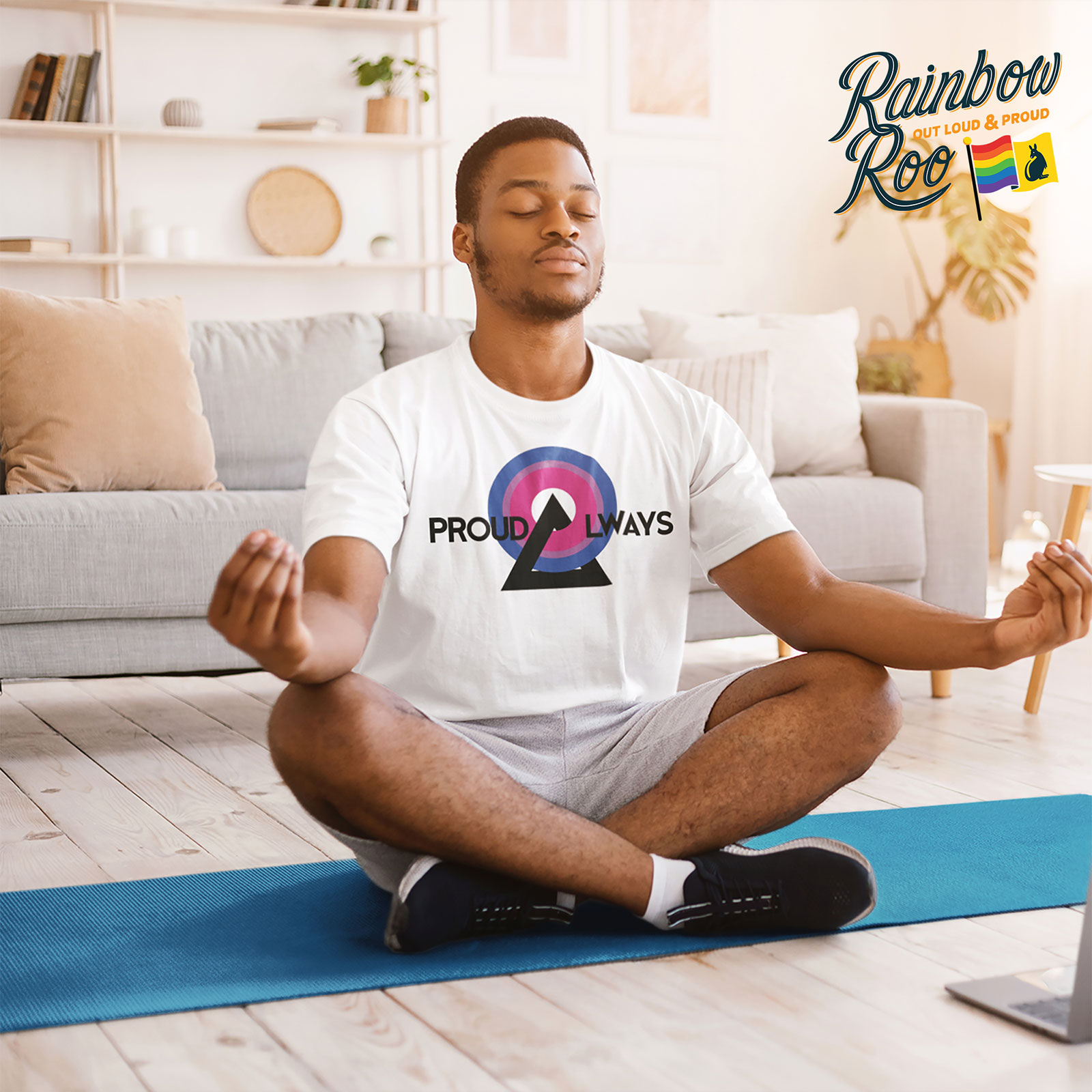 Rainbow Roo Proud Always T-shirt Bisexual – Safe Space Alliance